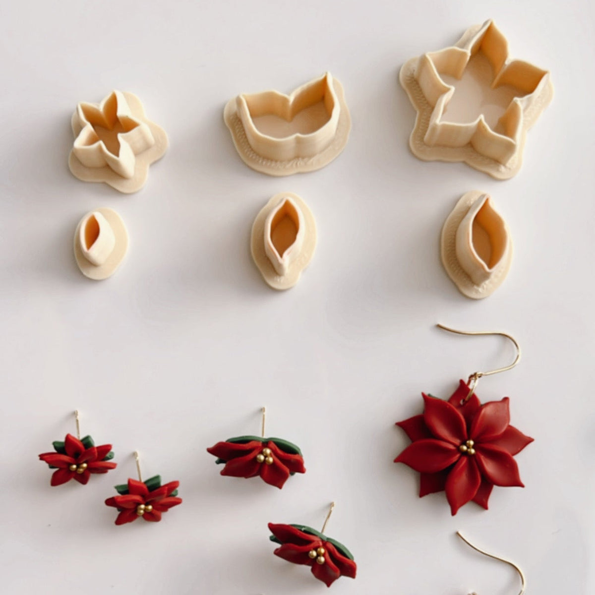 Poinsettias Clay cutter – Made Cutters