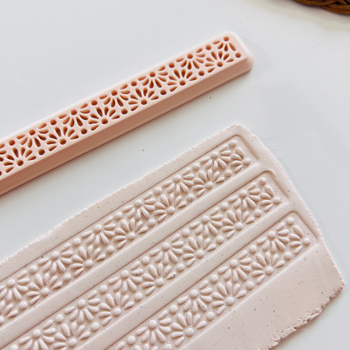 Poblana Border Decor | Polymer Clay Tool – Made Cutters