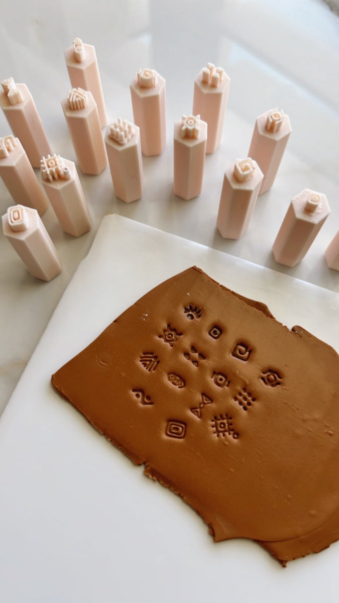 Aztec Mini Stamps Set 0.25” – Made Cutters